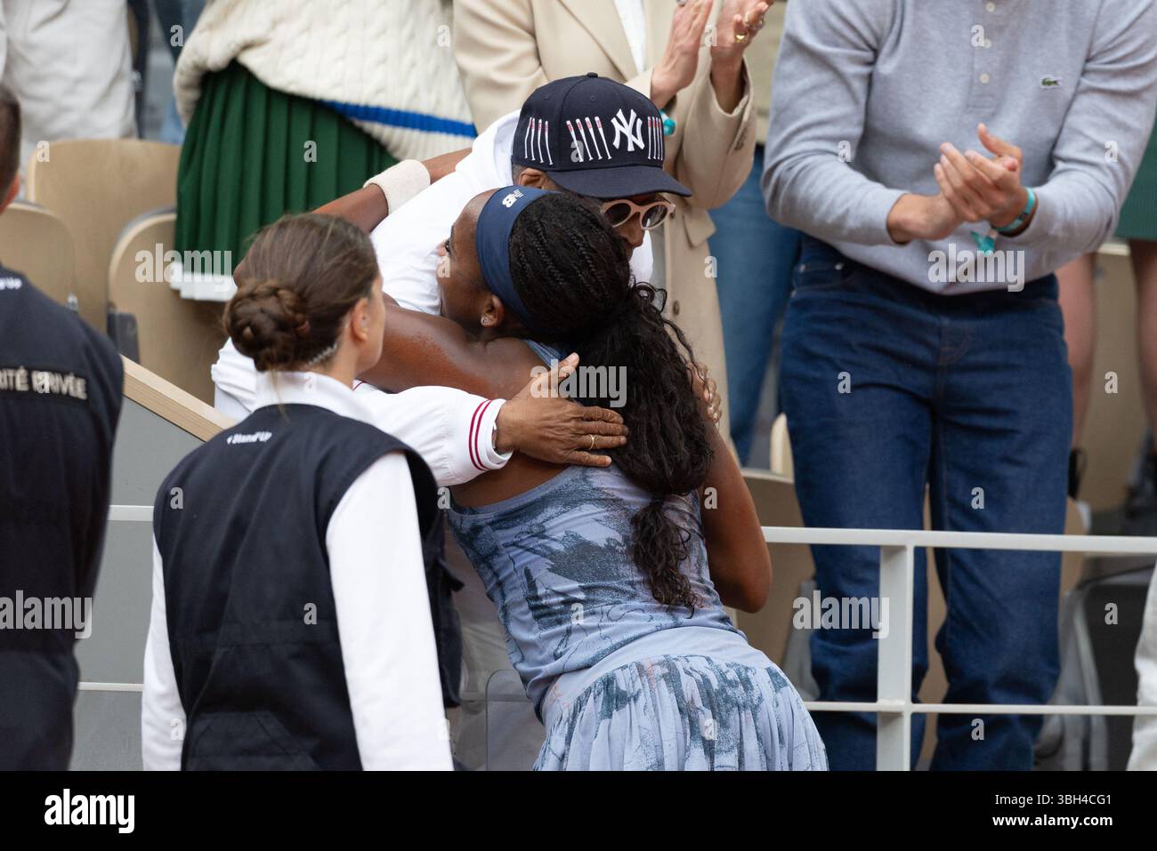Paris, France. 07th June, 2025. Coco Gauff with Spike Lee - Coco Gauff ...
