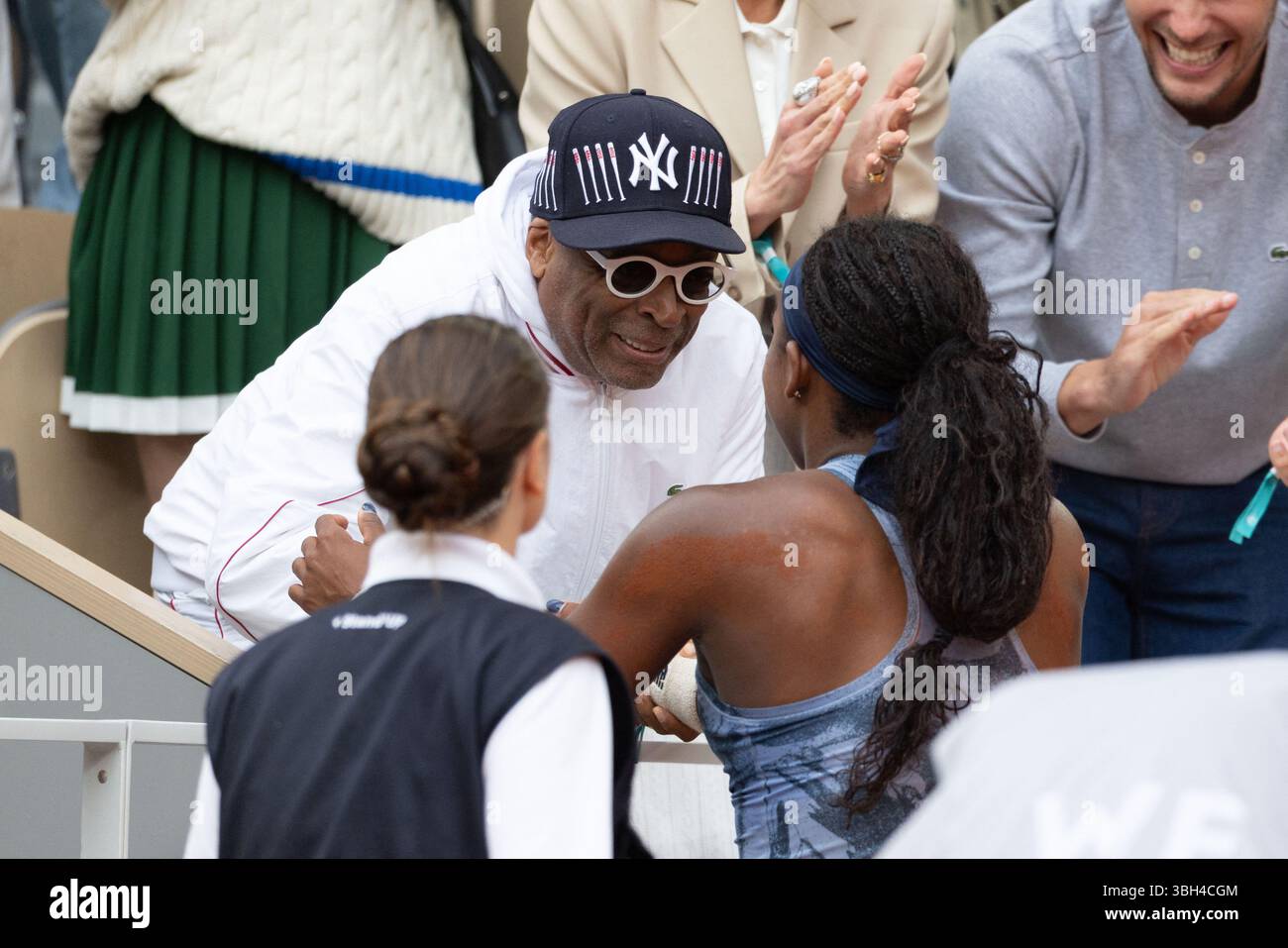 Paris, France. 07th June, 2025. Coco Gauff with Spike Lee - Coco Gauff ...