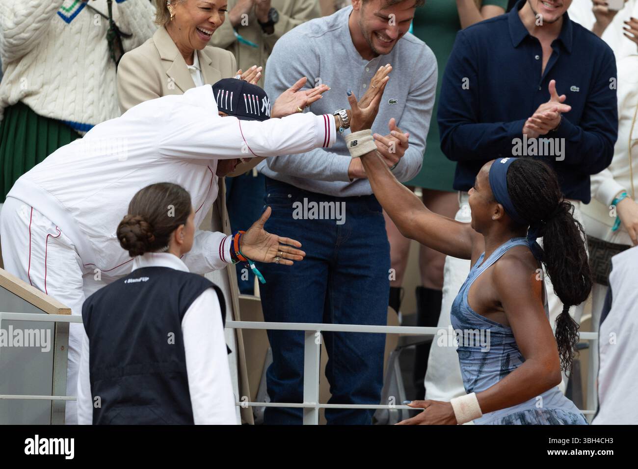 Paris, France. 07th June, 2025. Coco Gauff with Spike Lee - Coco Gauff ...