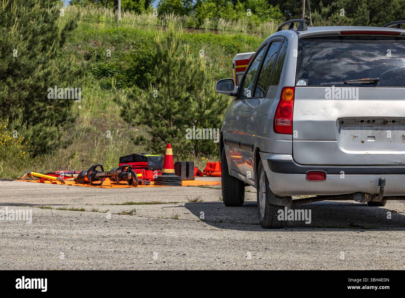 Car accident collision street accidents and disasters hi-res stock ...