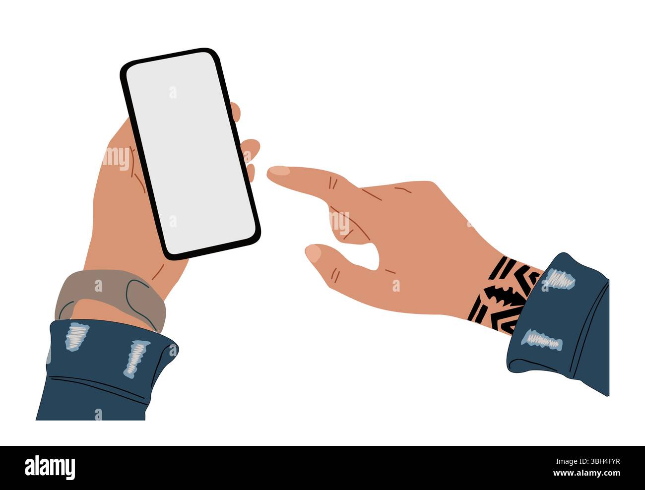 Screen navigation app blank Stock Vector Images - Alamy