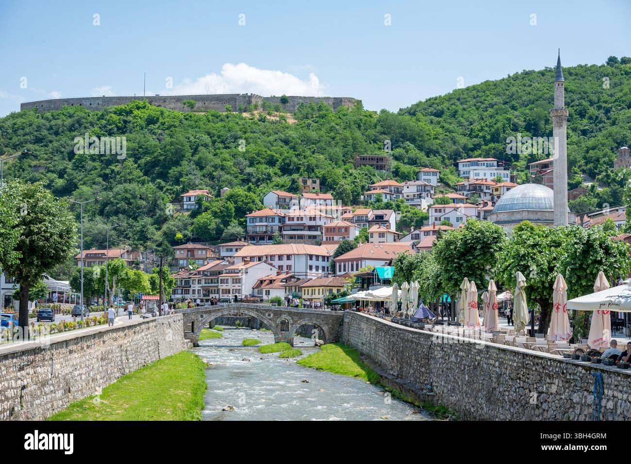 Old Stone Bridge over Prizren Bistrica River, Prizren, Kosovo Stock ...