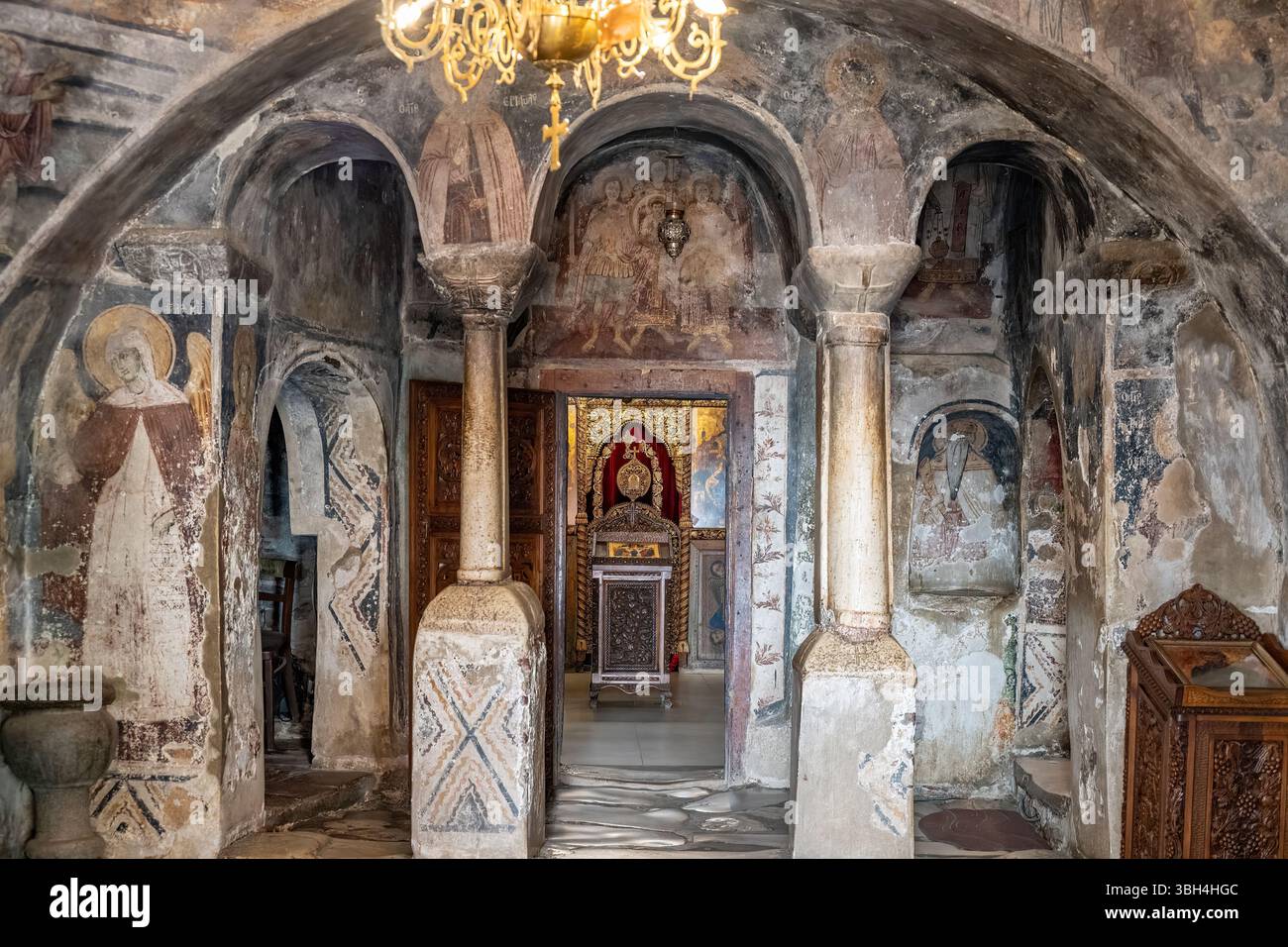 Inside Monastery of St Naum, Ljubanista, North Macedonia Stock Photo ...