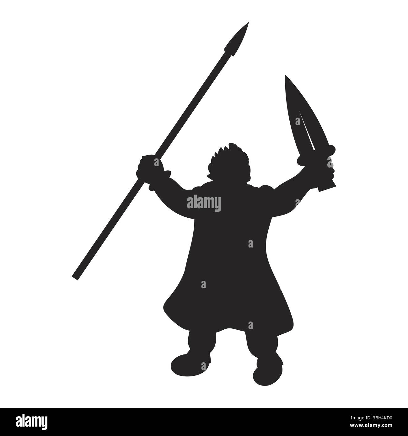 Soldier holding spear Black and White Stock Photos & Images - Alamy