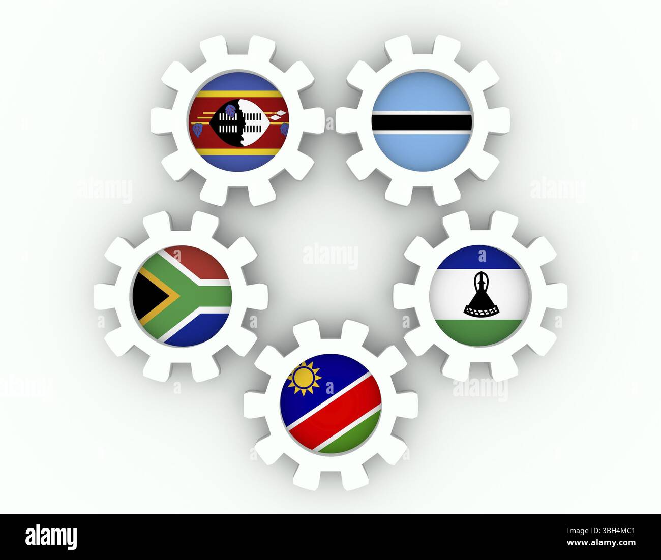 Southern African Customs Union - association of five national economies ...
