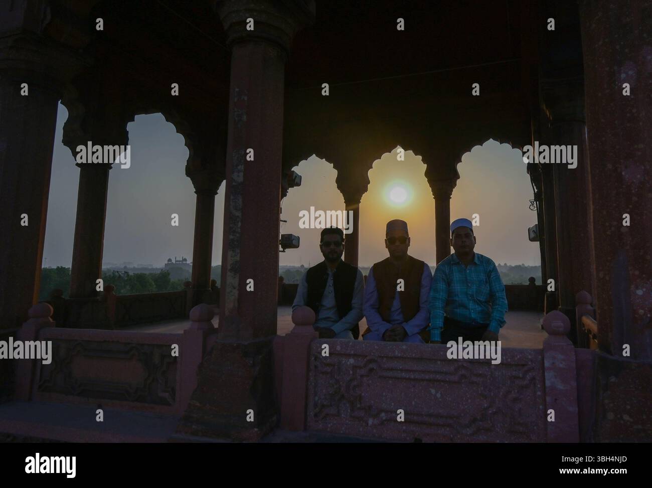 NEW DELHI, INDIA - JUNE 7: Muslims offering prayers at Jama Masjid on ...