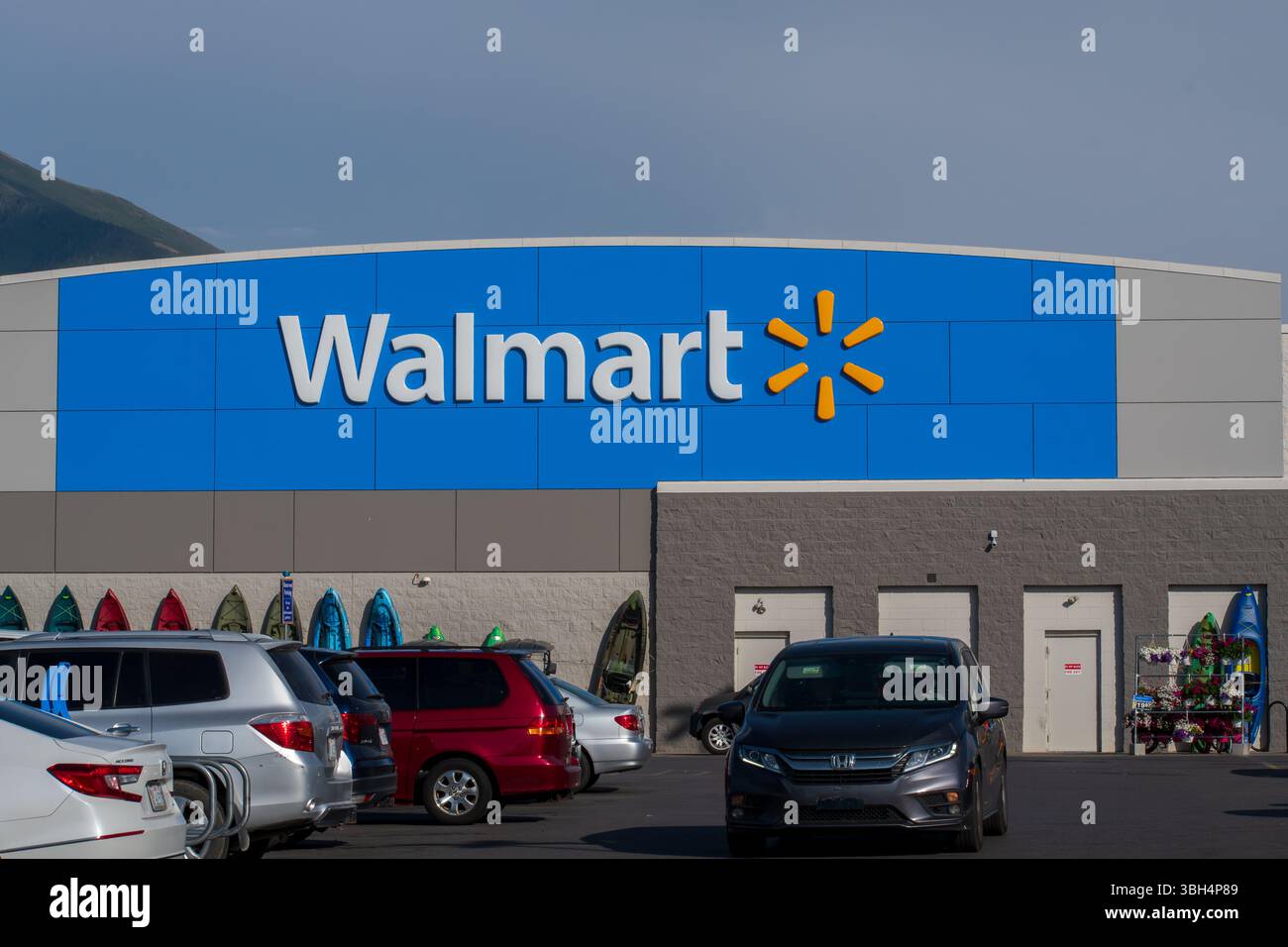 SPANISH FORK, UTAH, USA - JUNE 8, 2025: Exterior view of Walmart ...