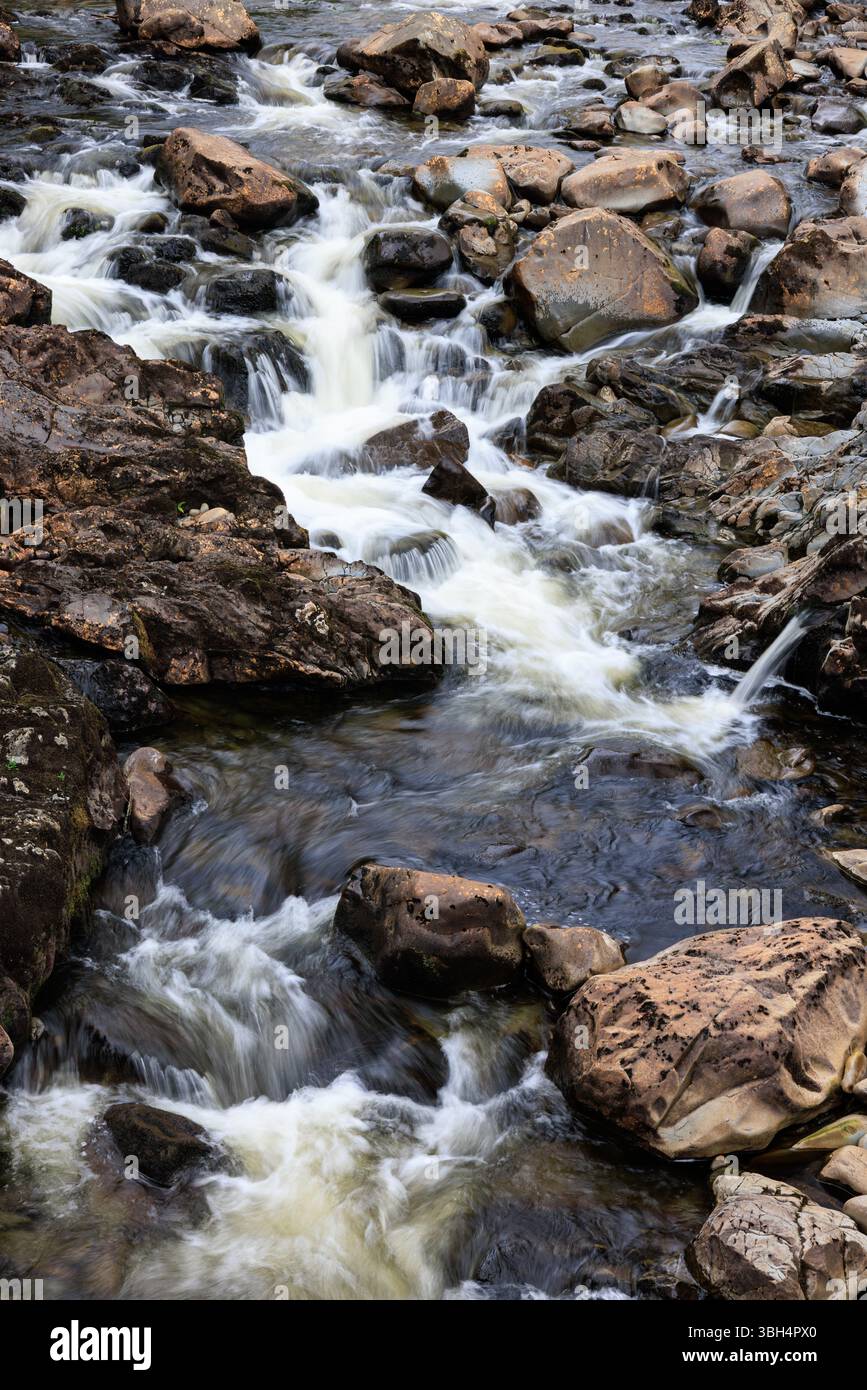 Water of Minnoch at the Glentrool visitor centre in the Galloway forest ...