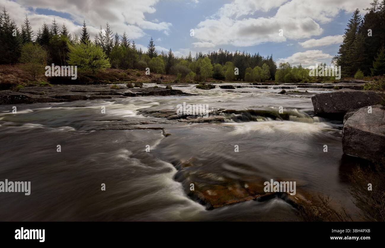 River Dee at Otter pools, Raiders rd, Galloway forest, Scotland Stock ...