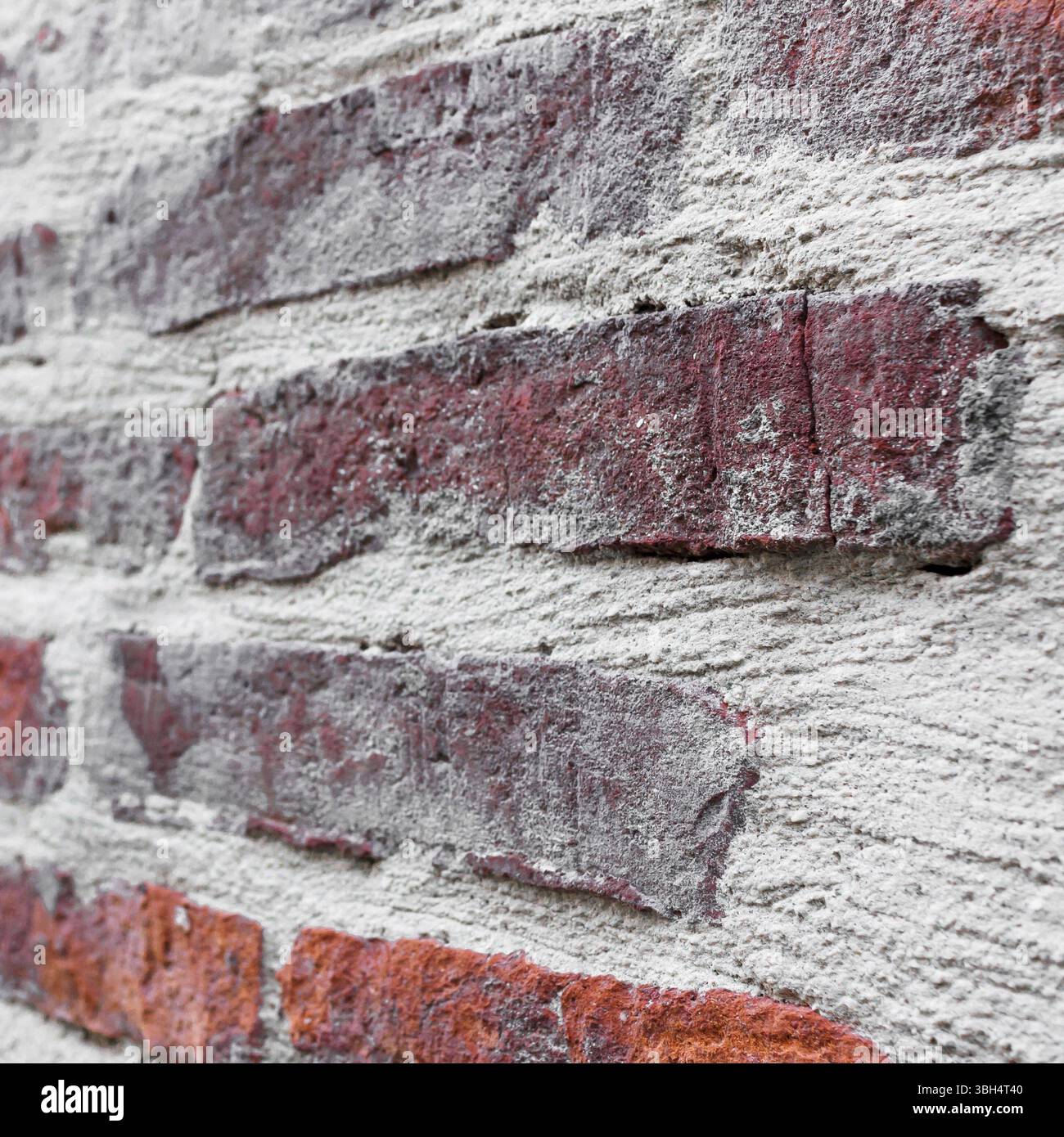 Rustic brick wall, texture of red stone blocks closeup Stock Photo - Alamy