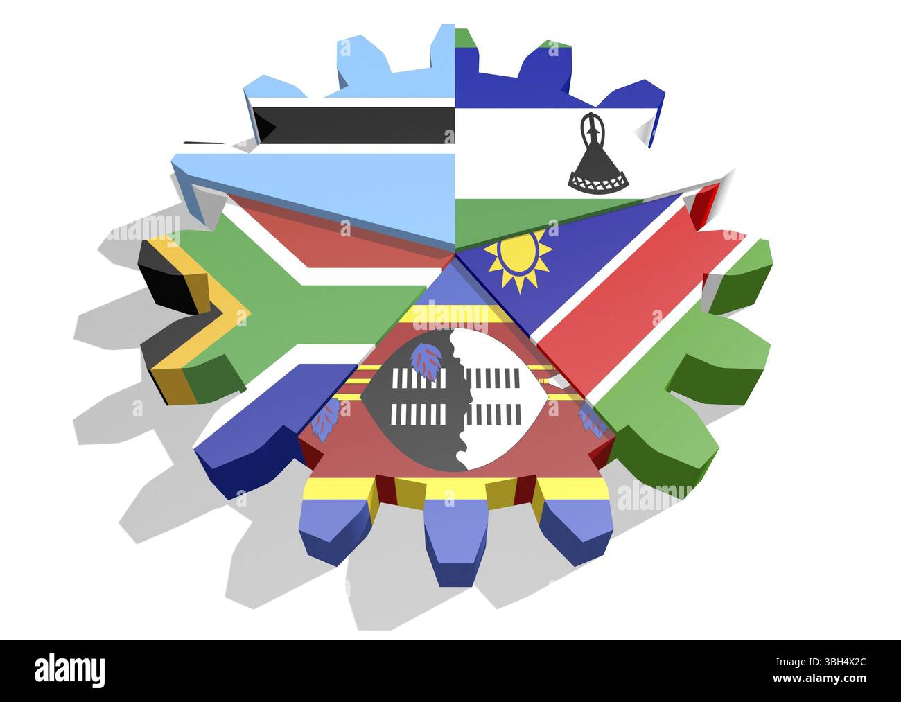 Southern African Customs Union association of five national economies ...