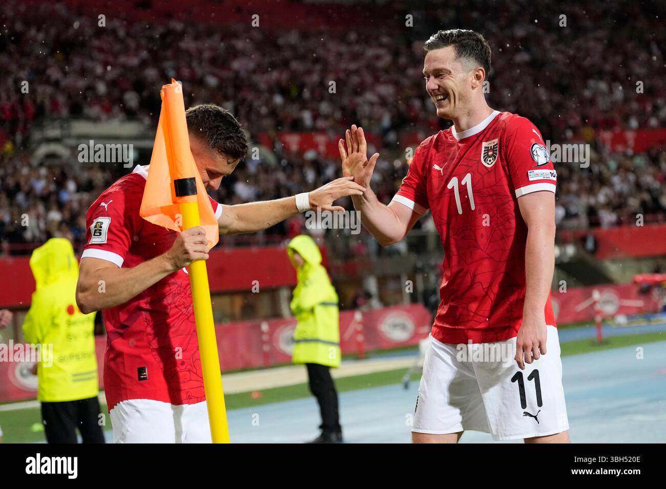 VIENNA, AUSTRIA - JUNE 7: Christoph Baumgartner of Austria and Michael ...