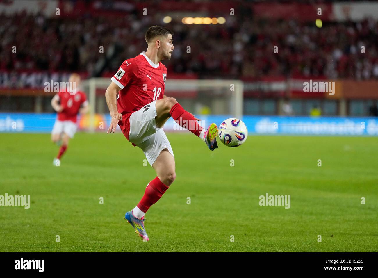 VIENNA, AUSTRIA - JUNE 7: Romano Christian Schmid of Austria in action ...