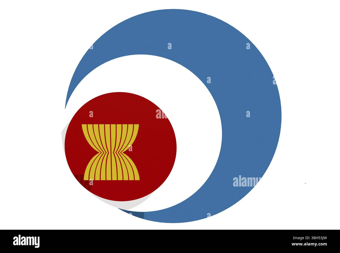 ASEAN - political and economic organization 3D emblem Stock Photo - Alamy