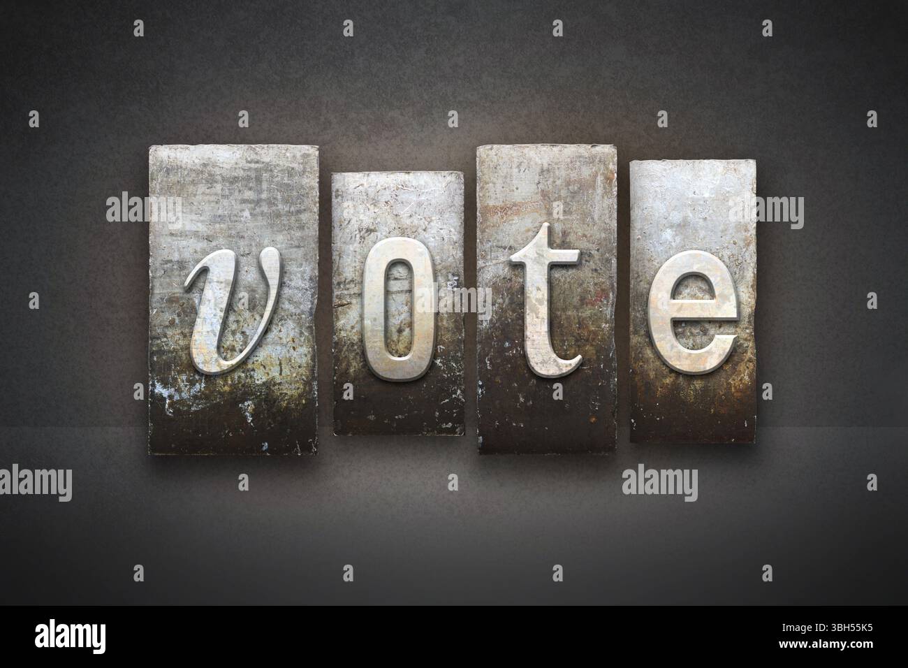 The word VOTE written in vintage letterpress type Stock Photo - Alamy