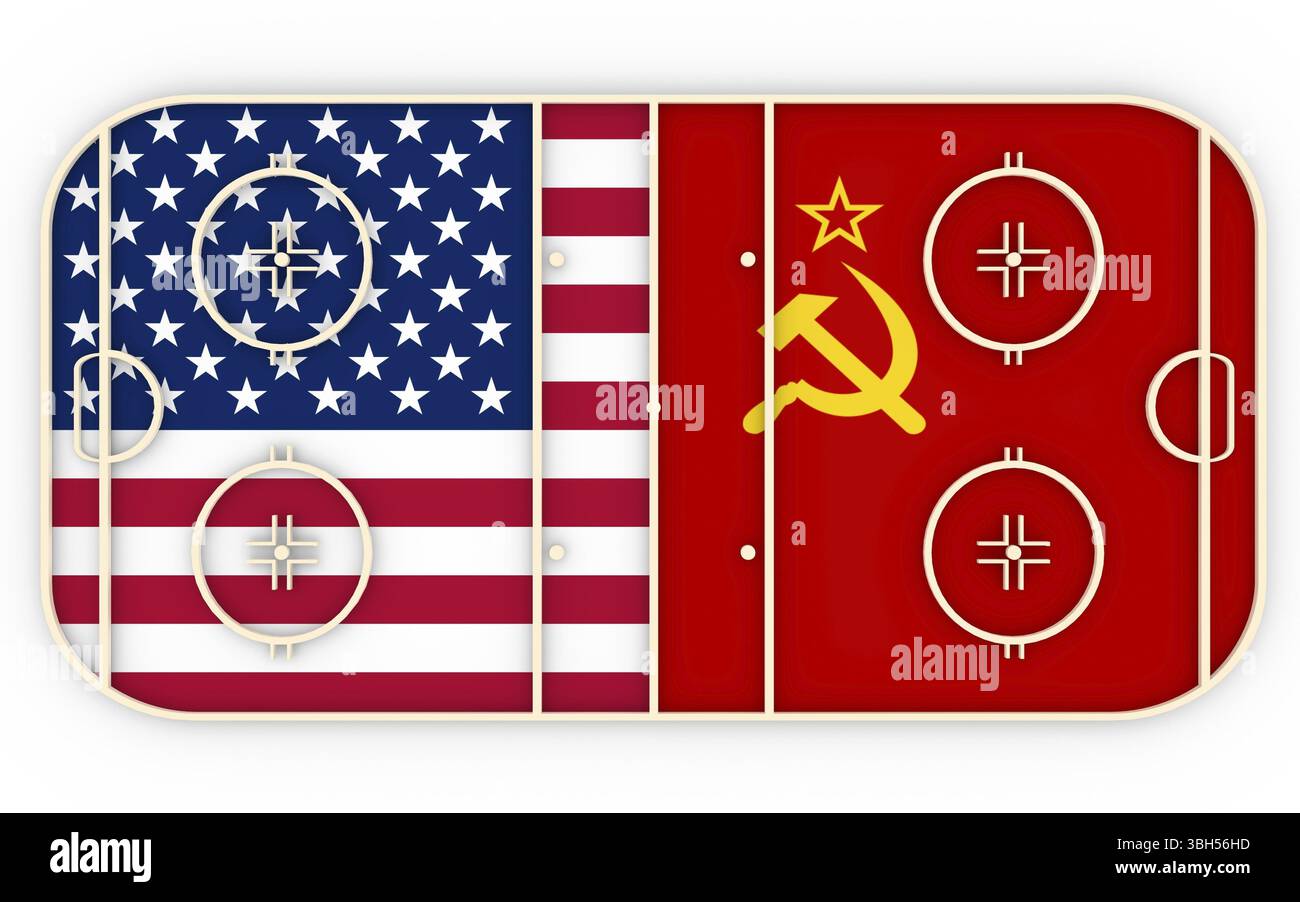 Flags of the soviet union and the usa hi-res stock photography and ...