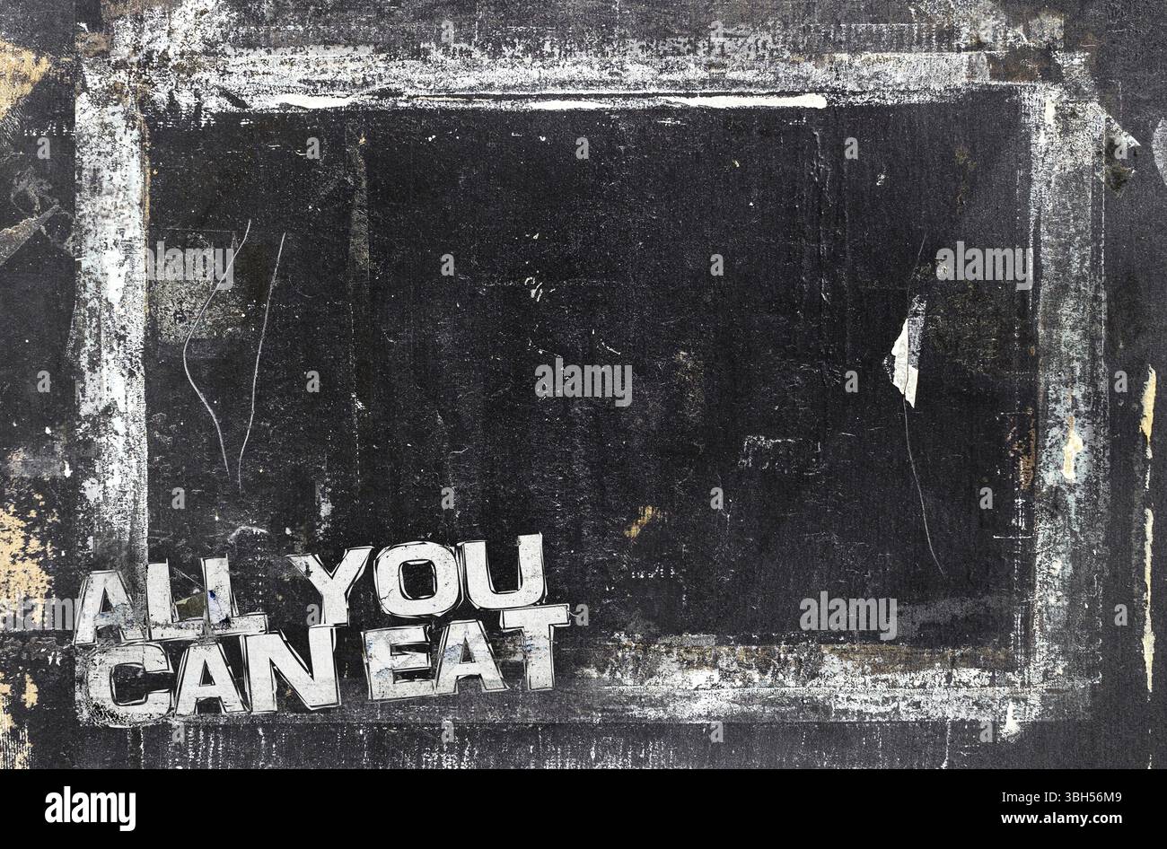 All You Can Eat template menu. Abstract grungy background for your ...