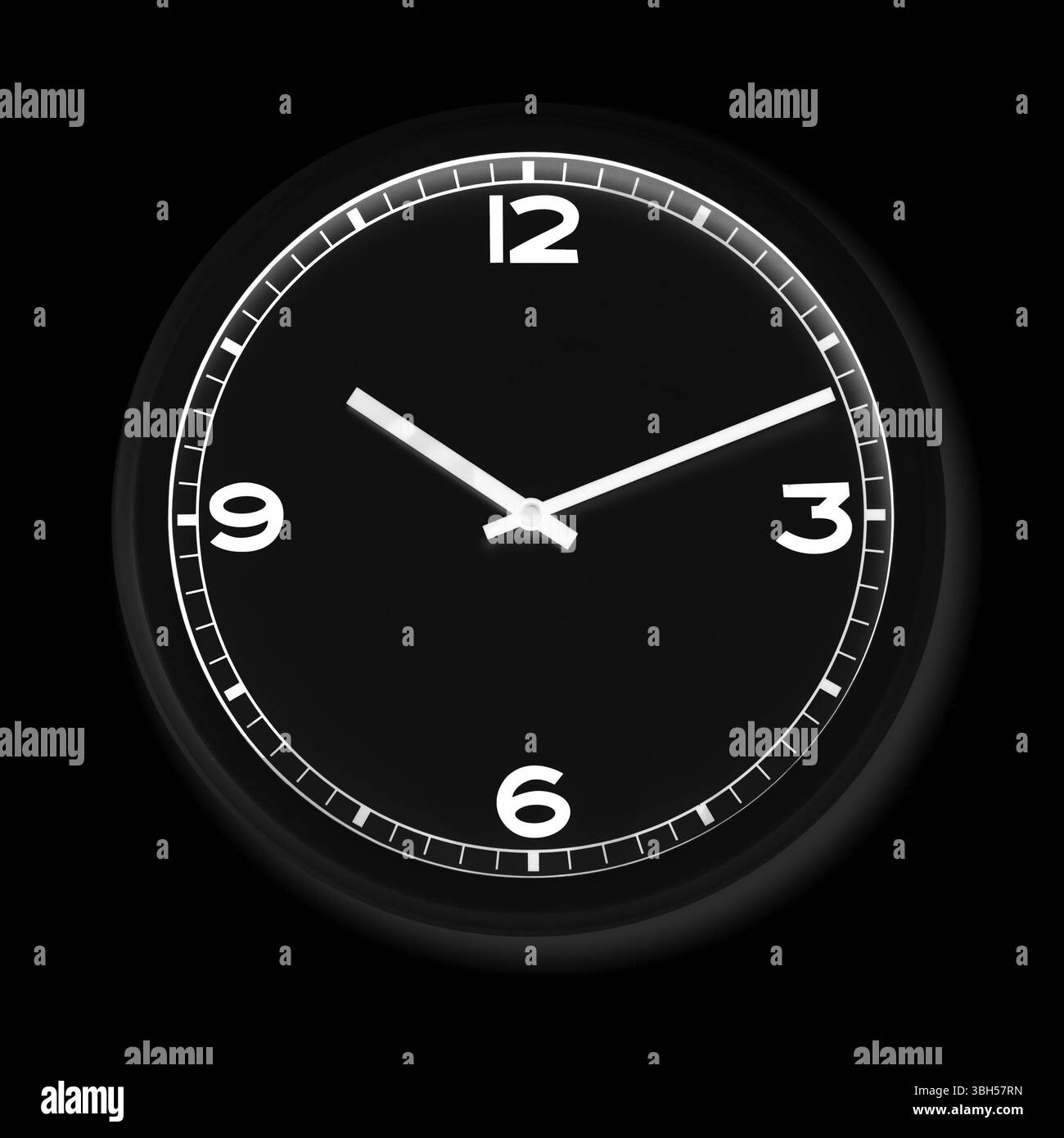 Neon clock Black and White Stock Photos & Images - Alamy