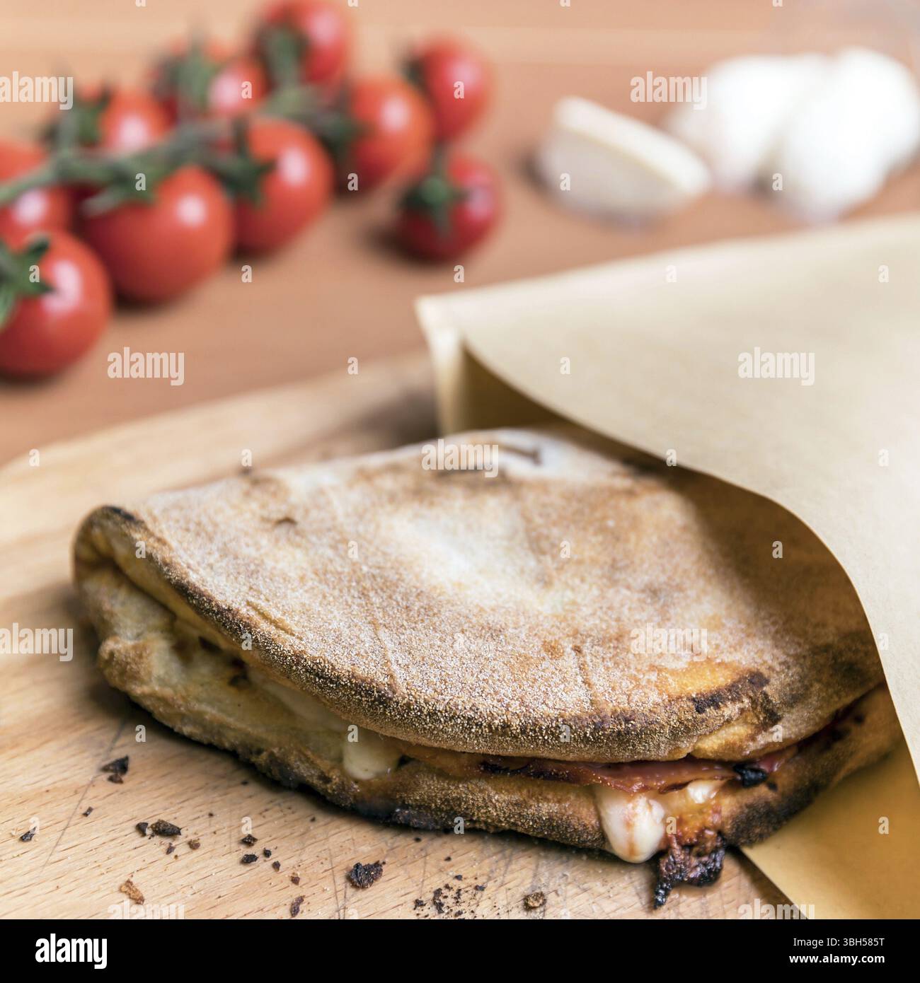 Pinsa romana and scrocchiarella gourmet italian cuisine. Traditional ...