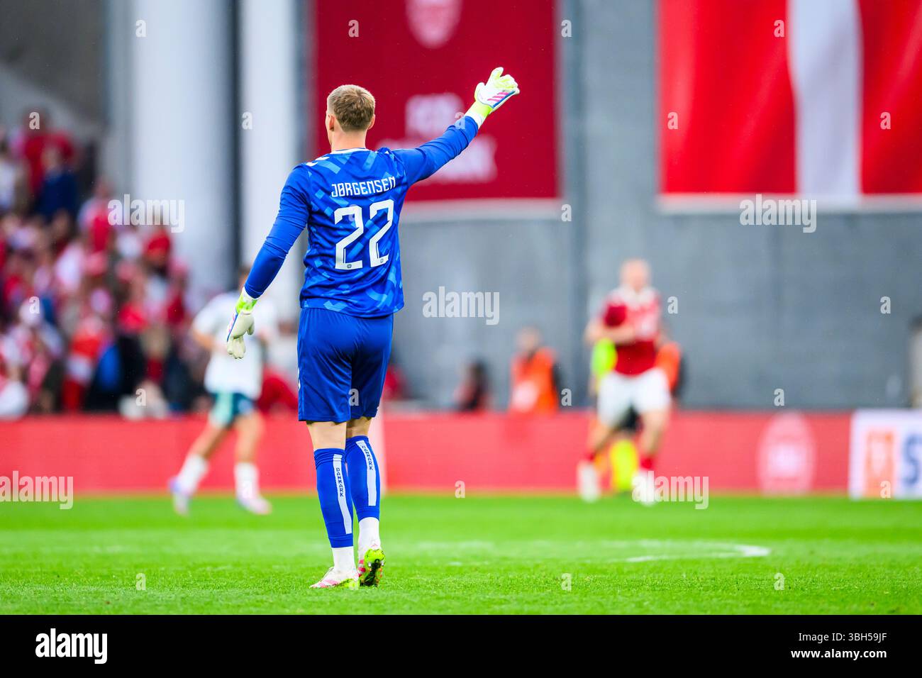 22 (DEN) - Filip Jørgensen (keeper). Landskamp: Danmark mod Nordirland - 07.06.2025 ...
