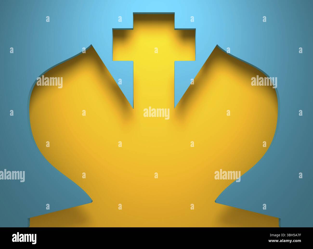 Chess king silhouette key hole. 3D rendering Stock Photo - Alamy