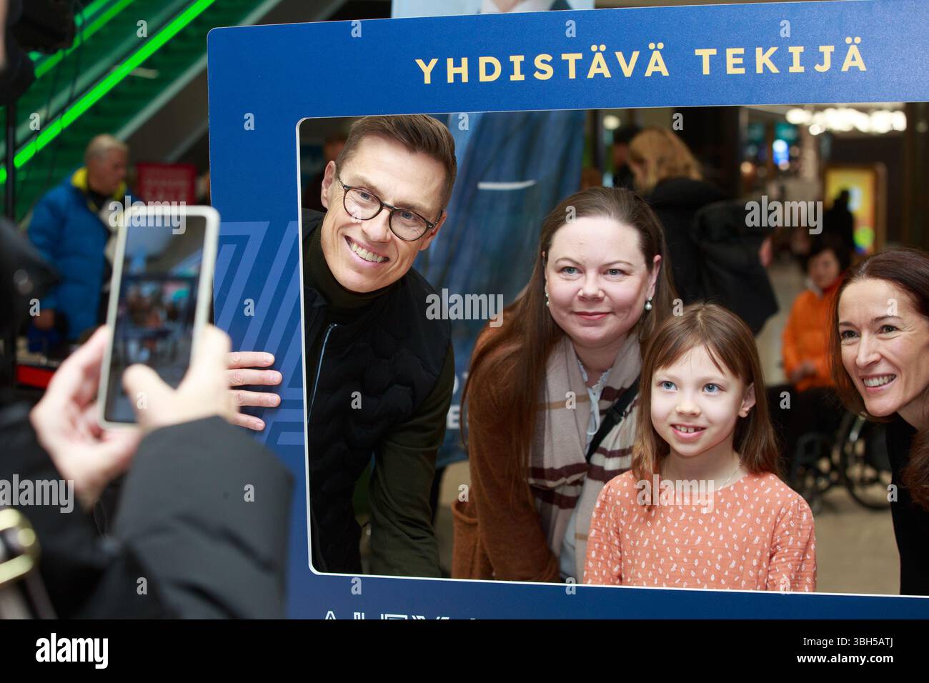 Espoo, Uusimaa, Finland. 10th Feb, 2024. President Alexander Stubb and ...