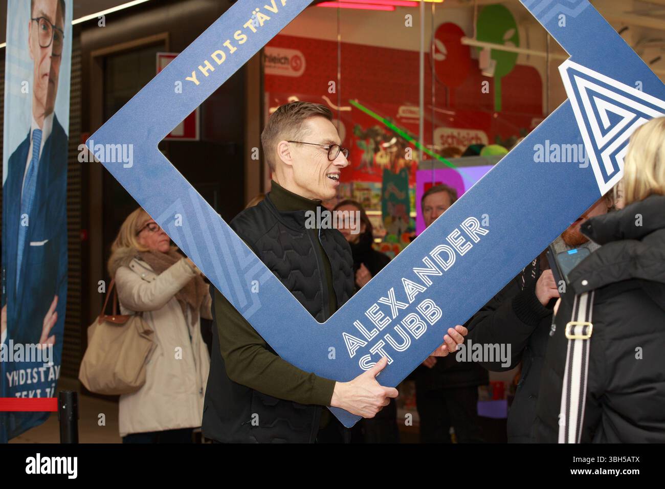 February 10, 2024 - Espoo, Uusimaa, Finland - President Alexander Stubb ...