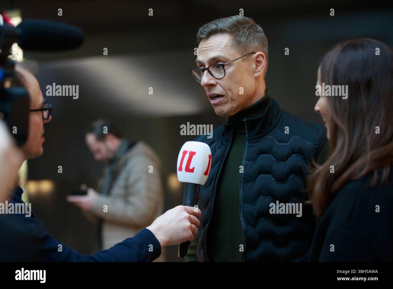 Espoo, Uusimaa, Finland. 10th Feb, 2024. President Alexander Stubb and ...