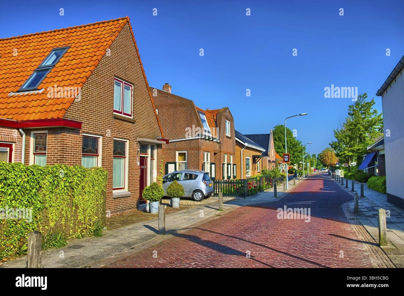 Typical Dutch family houses. Modern architecture in Netherlands ...