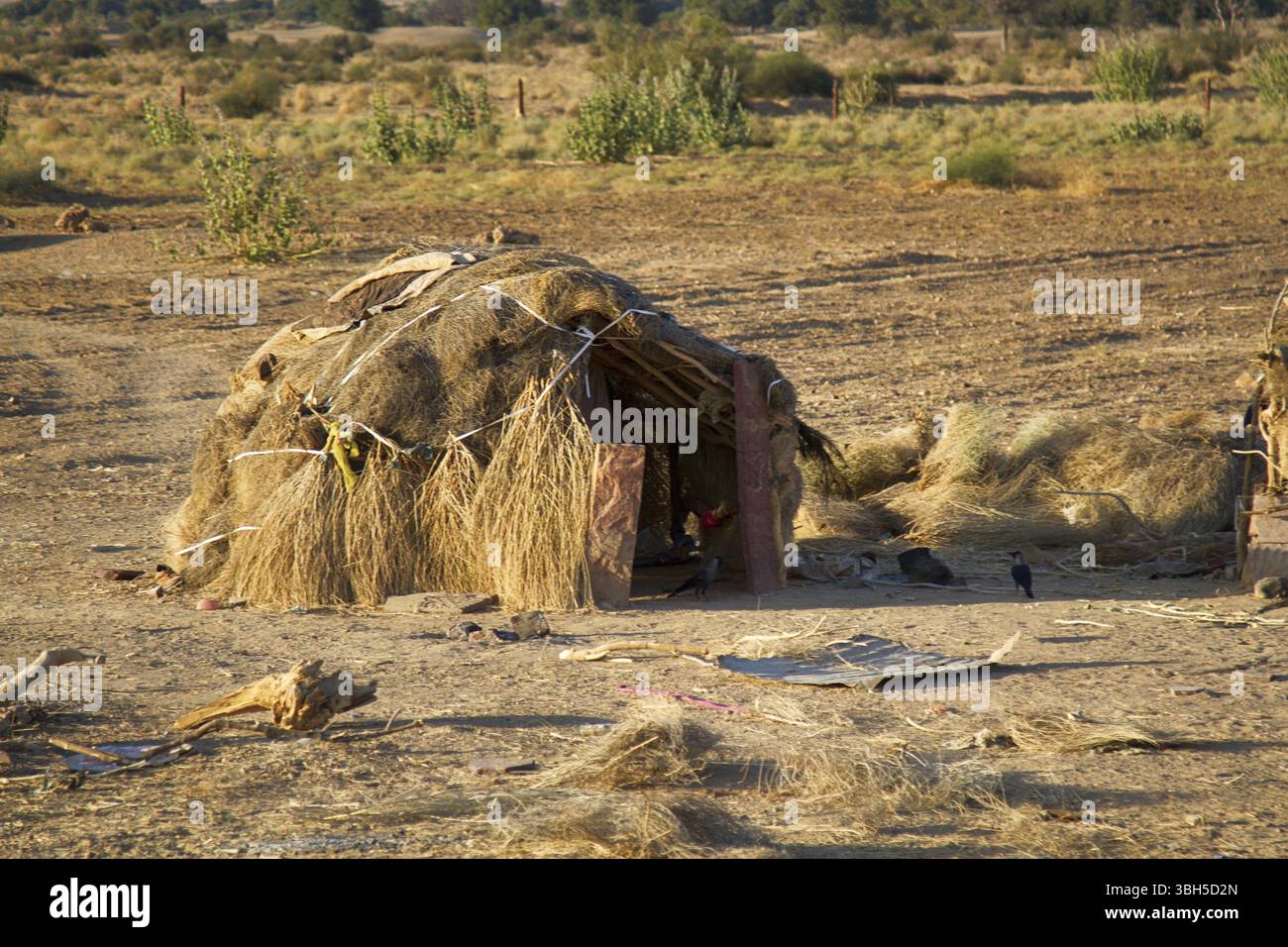 The hovel of the poor Indian farmer (ryot Stock Photo - Alamy