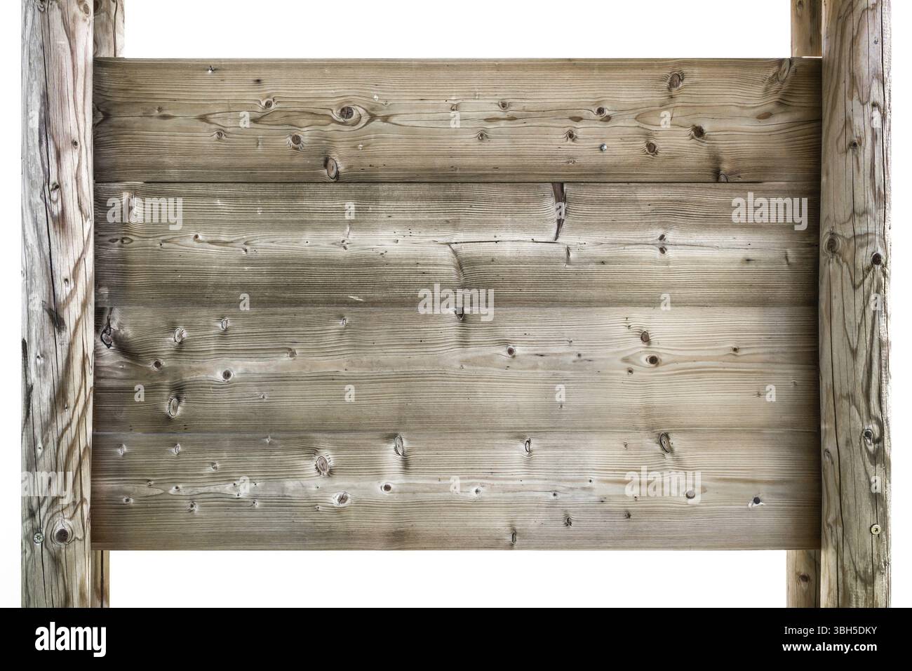 Wooden sign isolated on white. Wood old planks sign Stock Photo - Alamy
