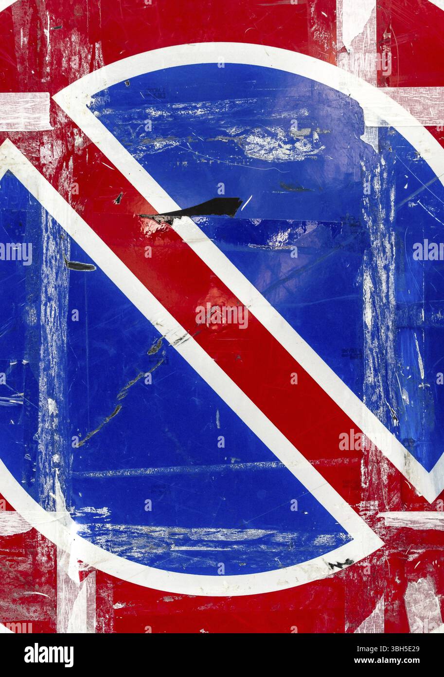 Grunge poster Not Allowed. Close-up of sign Not Allowed. It can be used ...