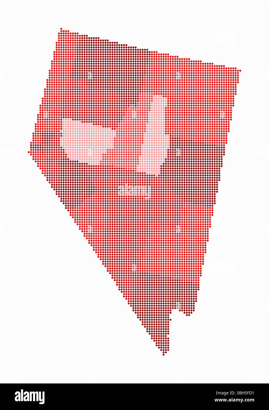 Nevada dotted map. Digital style map of the state on a white background ...