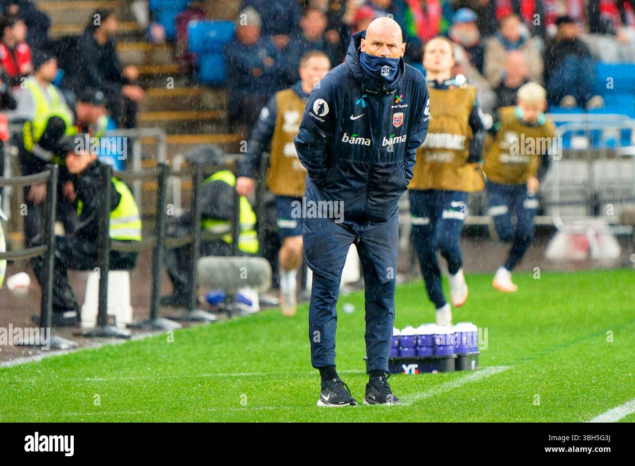Stale Solbakken head coach of Norway during Qualifiers - Norway vs ...