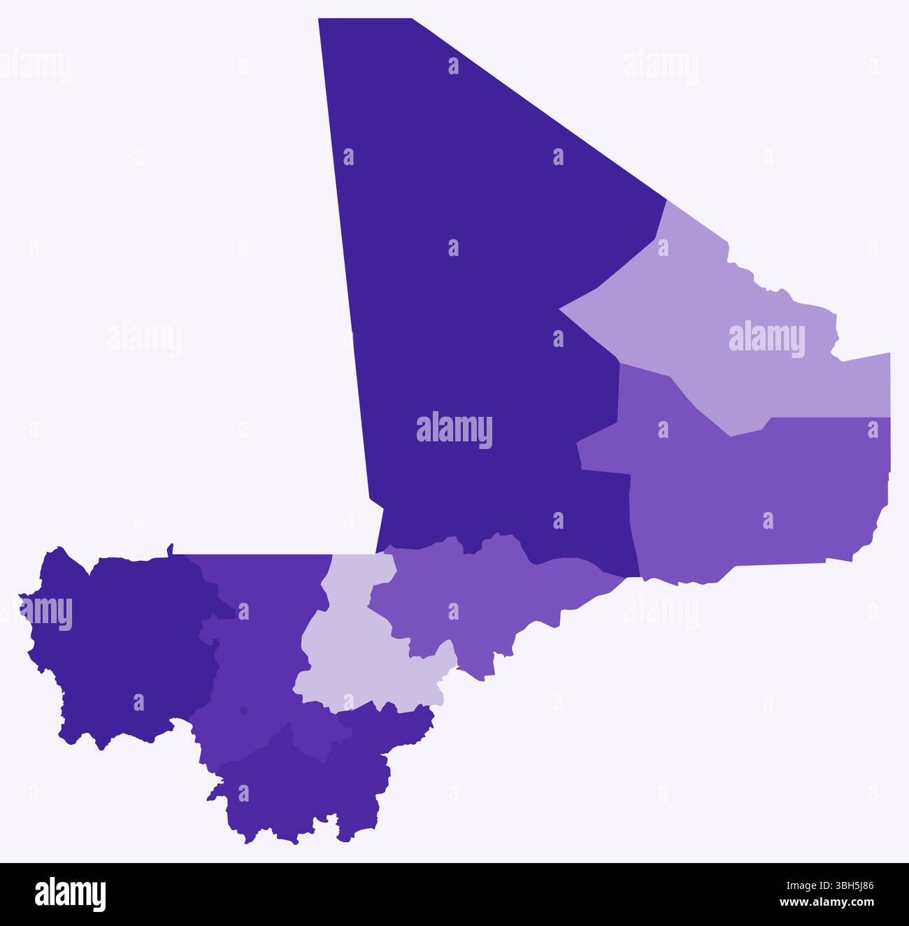 Mali political map administrative hi-res stock photography and images ...
