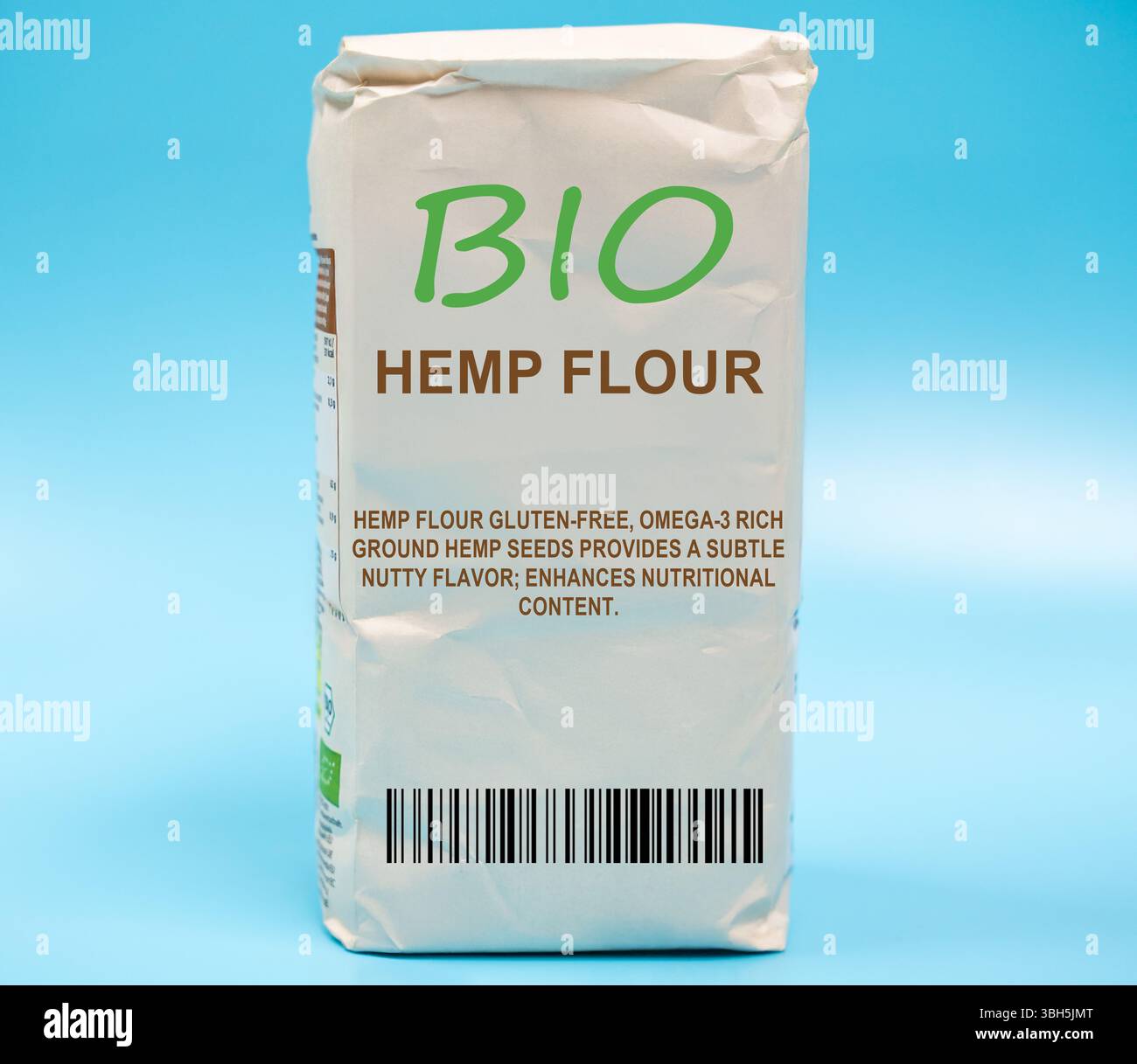 Hemp flour. Gluten-free, omega-3 rich. Made from hemp seeds. Nutty ...