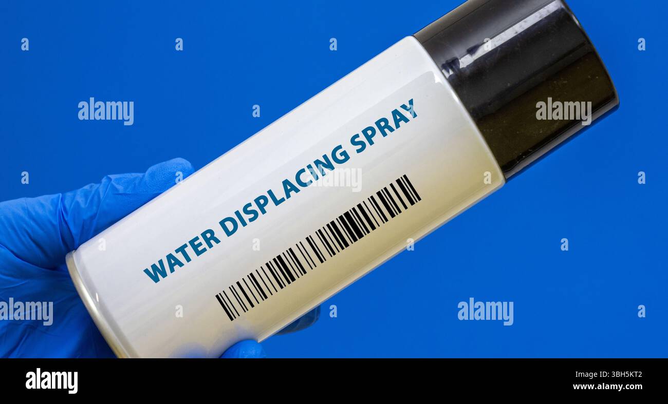 Water displacing spray. Displaces moisture on metal surfaces to prevent ...