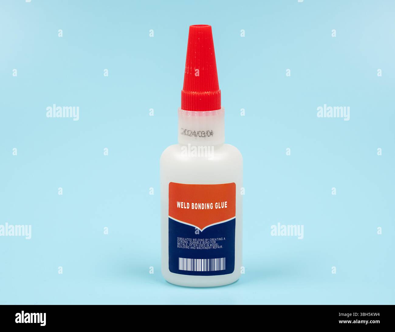 Weld bonding glue. Metal-welding adhesive. Simulates welding by ...