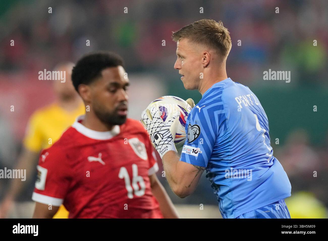 VIENNA, AUSTRIA - JUNE 7: Patrick Pentz of Austria in action during the ...