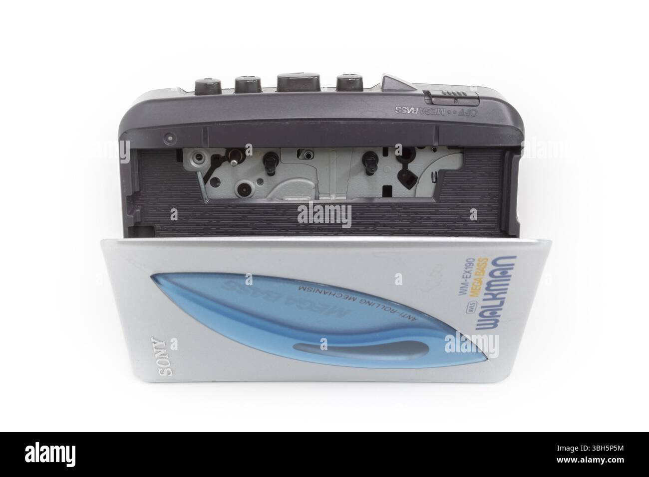 Sony Walkman. Vintage portable audio tape compact cassette player with ...