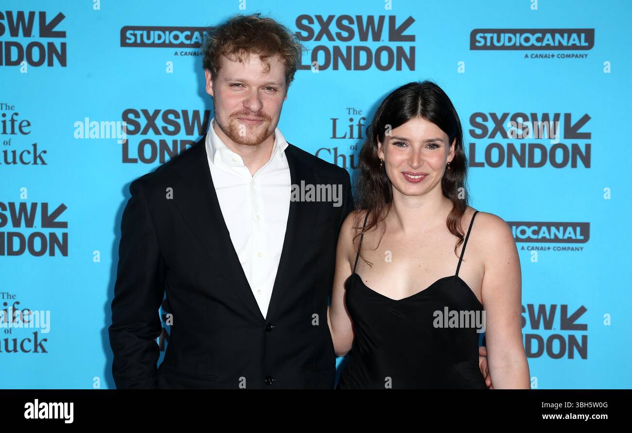 Solly Mcleod and Agnes O'Casey attend the Life Of Chuck World Premiere ...