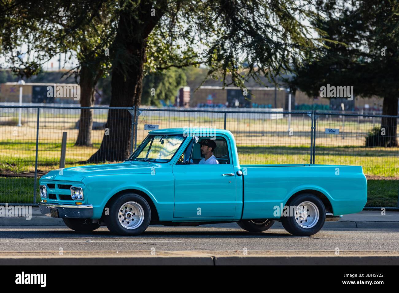 A 1967 GMC Pickup truck at the 2025 American Graffiti car show and ...