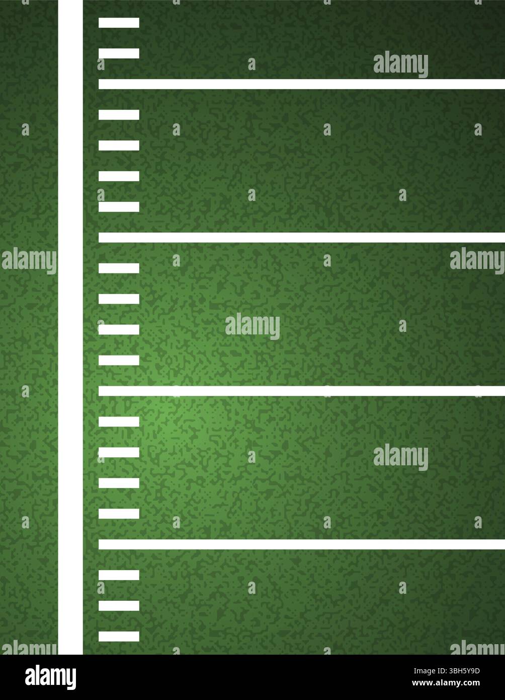 An American Football field sideline and yardline textured field ...