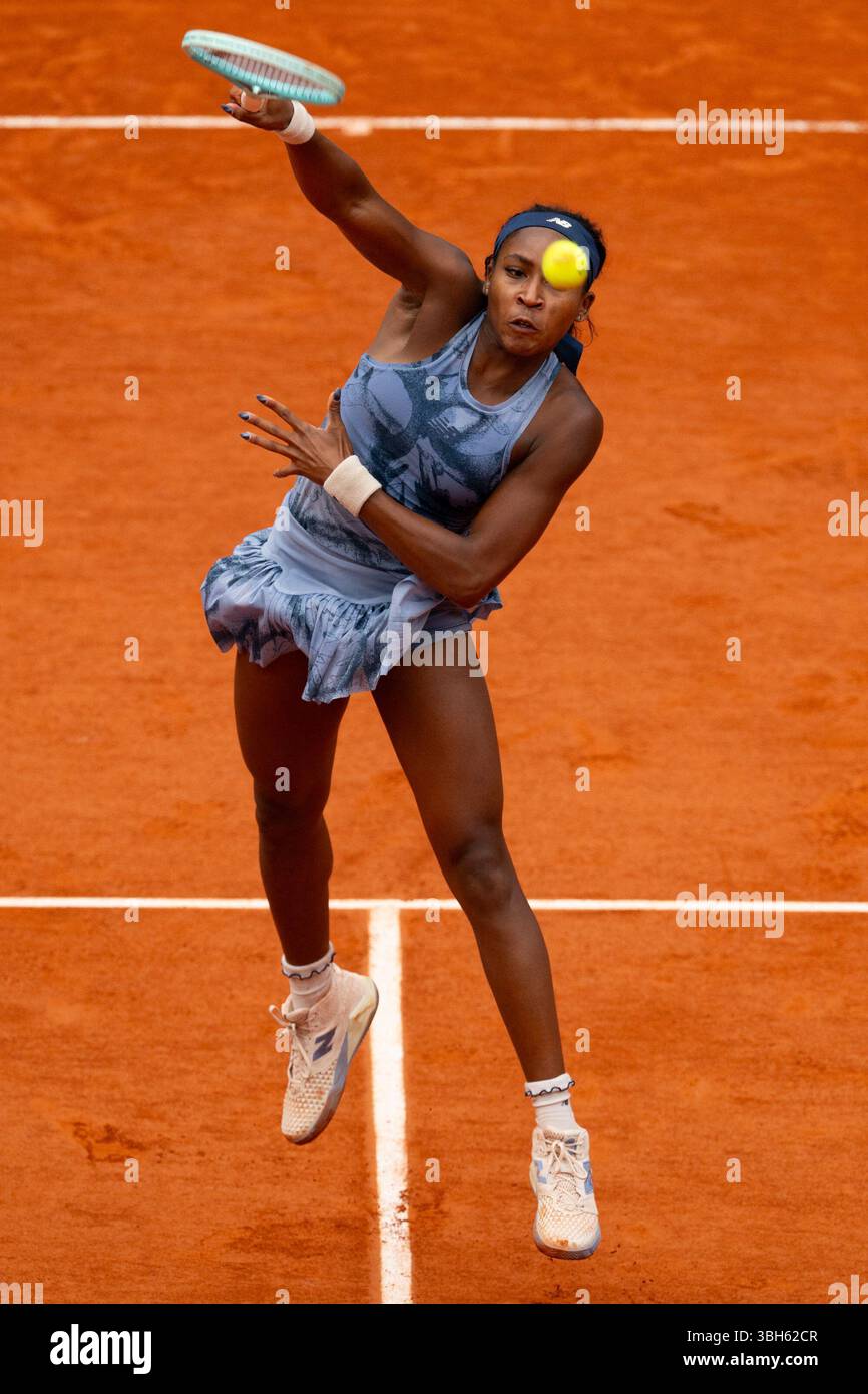 Coco Gauf during Roland Garros 2025 - Final Women's at Roland Garros on ...