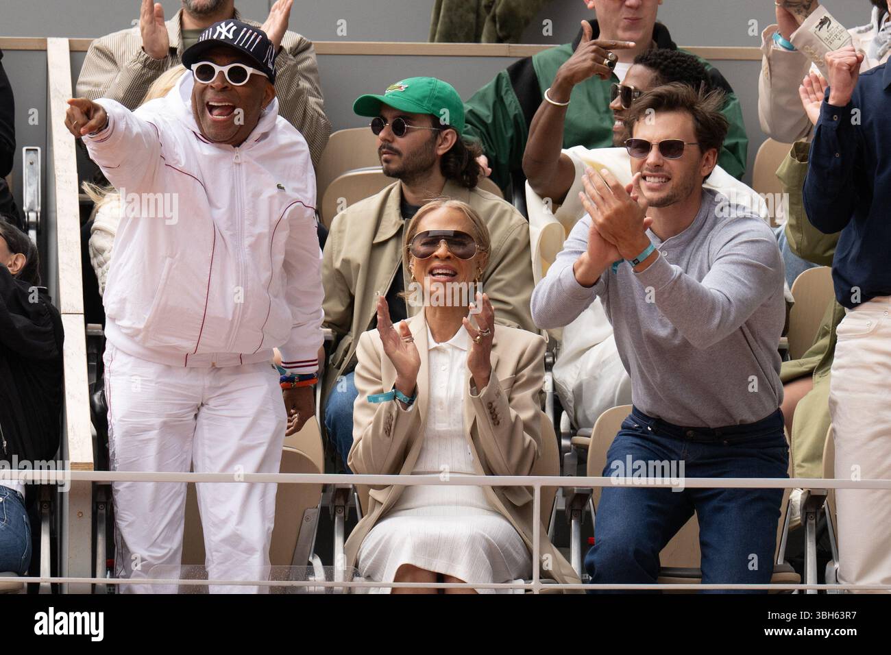 Paris, France. 7th June, 2025. Spike Lee, Tonya Lewis Lee and Cooper ...