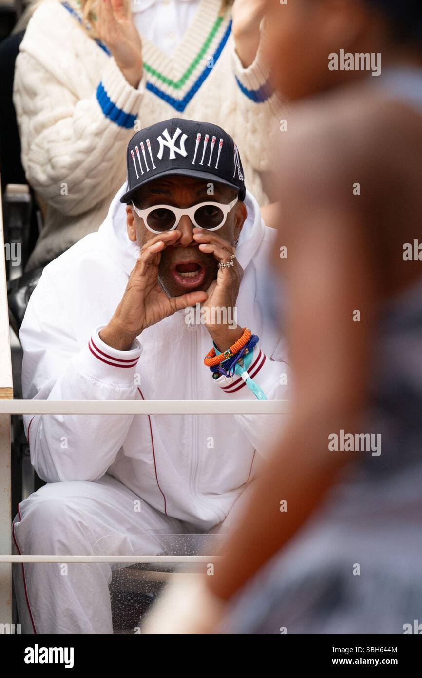 Spike Lee attends the Roland Garros 2025 tournament on June 7, 2025 in ...