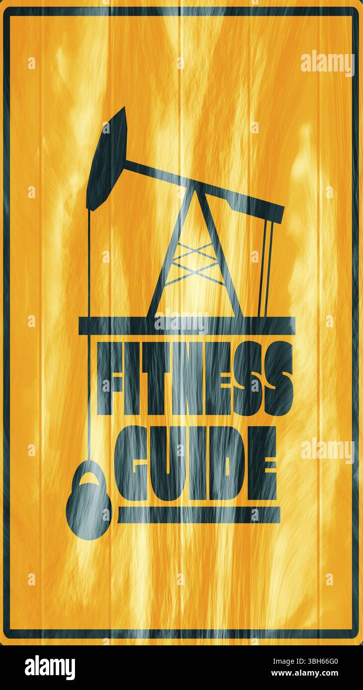 Fitness guide text. Creative Typography Poster Concept. Letters and oil ...