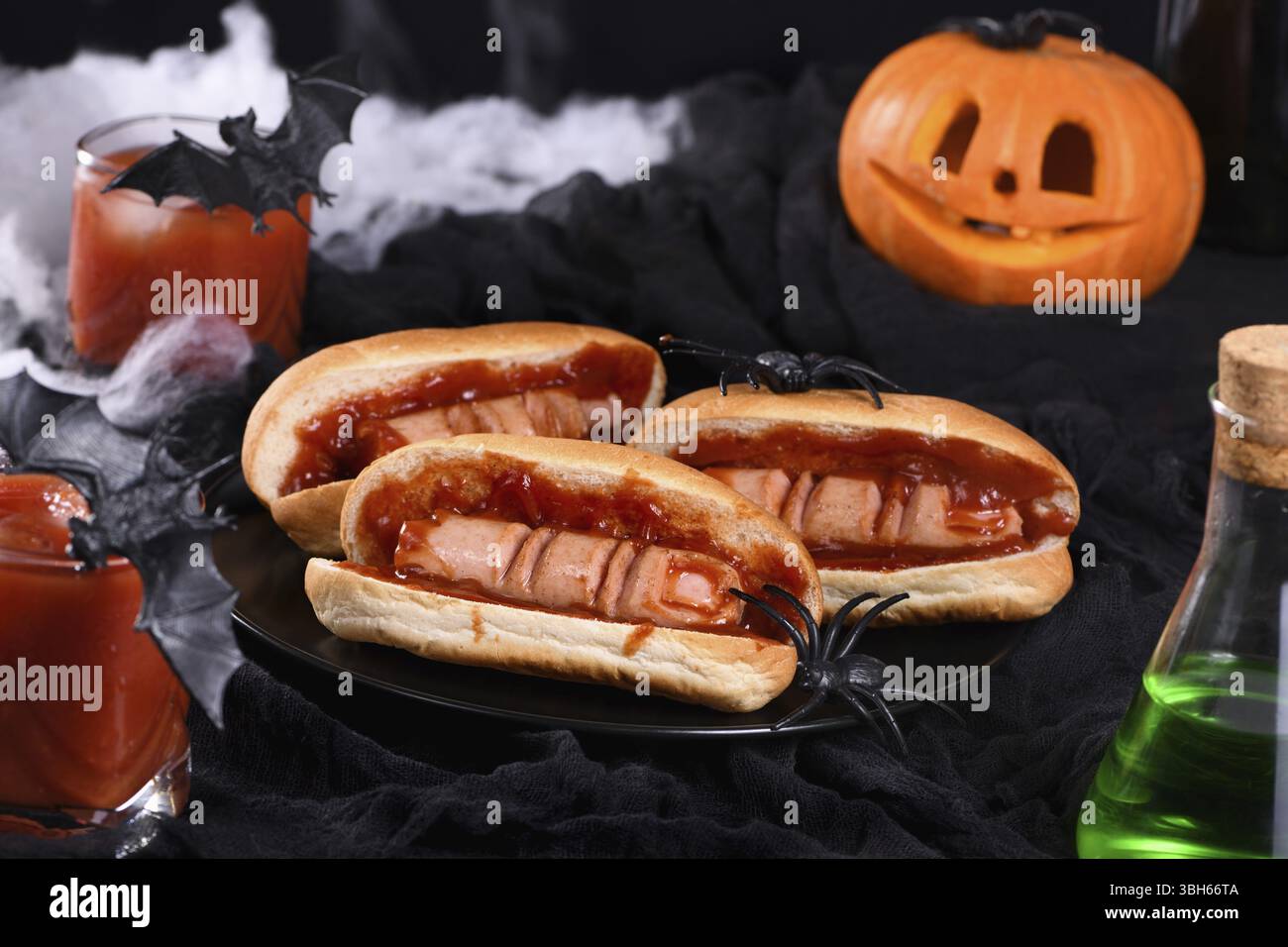 Halloween sausage pastry hi-res stock photography and images - Alamy