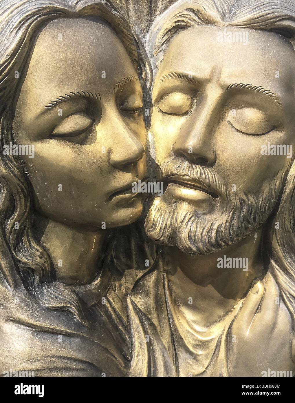Mary and Jesus bronze statue. Death of Jesus. Resurrection. Easter ...