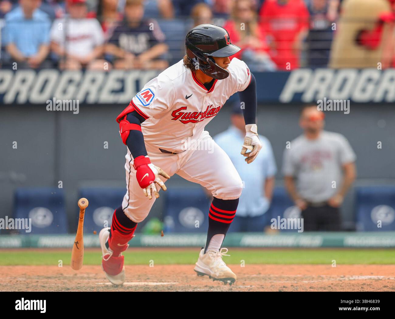Cleveland, Ohio, USA. 7th June, 2025. Cleveland Guardians catcher BO ...